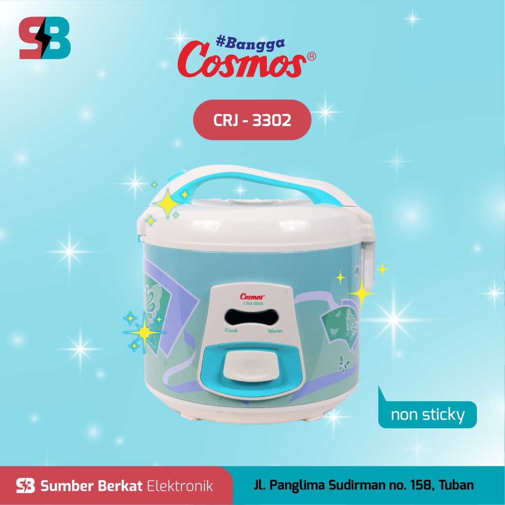 Jual COSMOS - Magic Com Magic Jar Rice Cooker Anti Lengket 1,8 Liter ...