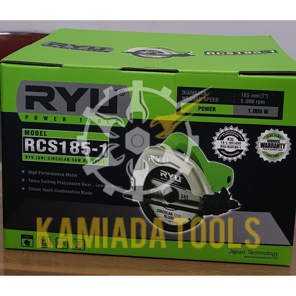 Jual Mesin Circular Saw RCS185-1 RYU /Mesin Gergaji Kayu/Mesin Potong ...