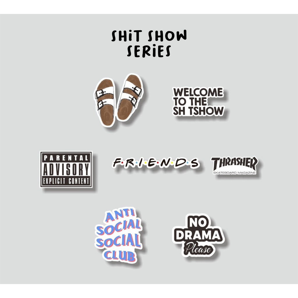 Jual STIKER PACKAGE SHITSHOW SERIES STICKER AESTHETIC SKIN LAPTOP ...