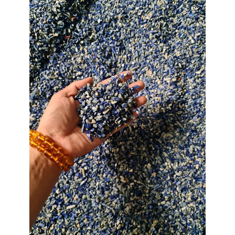 Jual Batu Lapis Lazuli Chips/Tumbled 5 sd 7mm 500grams | Shopee Indonesia