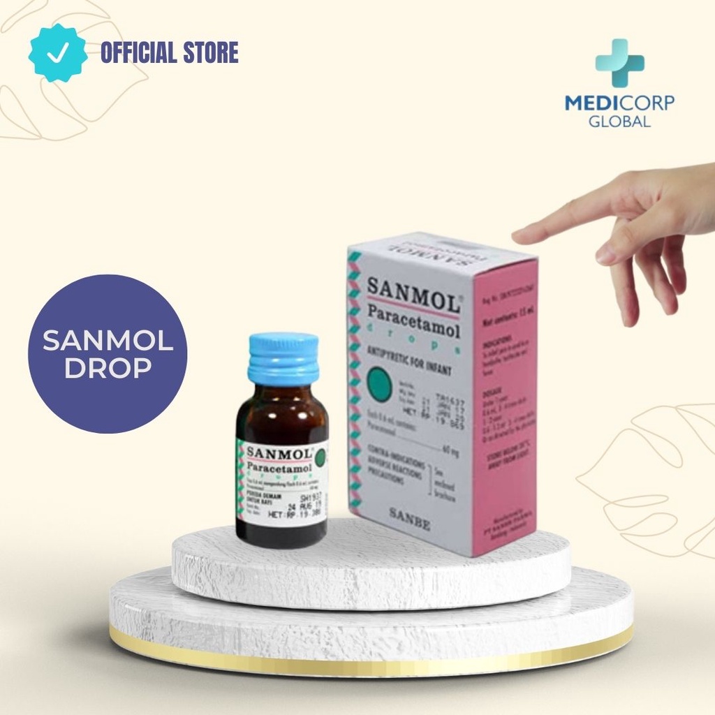 Jual [MEDICORP] Sanmol drop paracetamol anak 15 ml | Shopee Indonesia