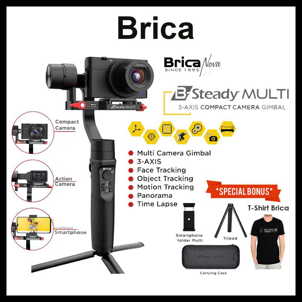 Jual {BISA COD} Brica B-Steady - BSteady Multi - 3-Axis Gimbal ...