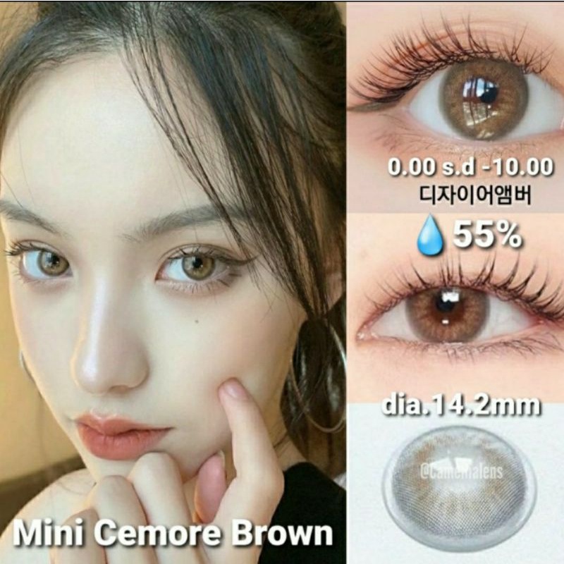 Jual SOOFTLENS MINI CEMORE GREY GRAY BROWN BLUE GREEN NORMAL MINUS | Shopee Indonesia