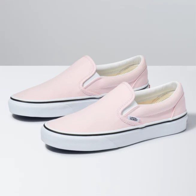 Jual Sepatu Slip On Pria Wanita Soft Pink | Shopee Indonesia