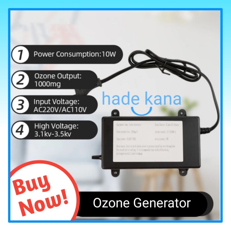 Jual Ozone Generator Water Air Purifier Sterilizer 1000mg | Shopee Indonesia