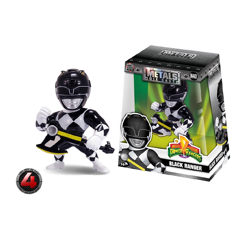 Jual Jada Metals Figure 4in Power Rangers Black Ranger M401 | Shopee ...