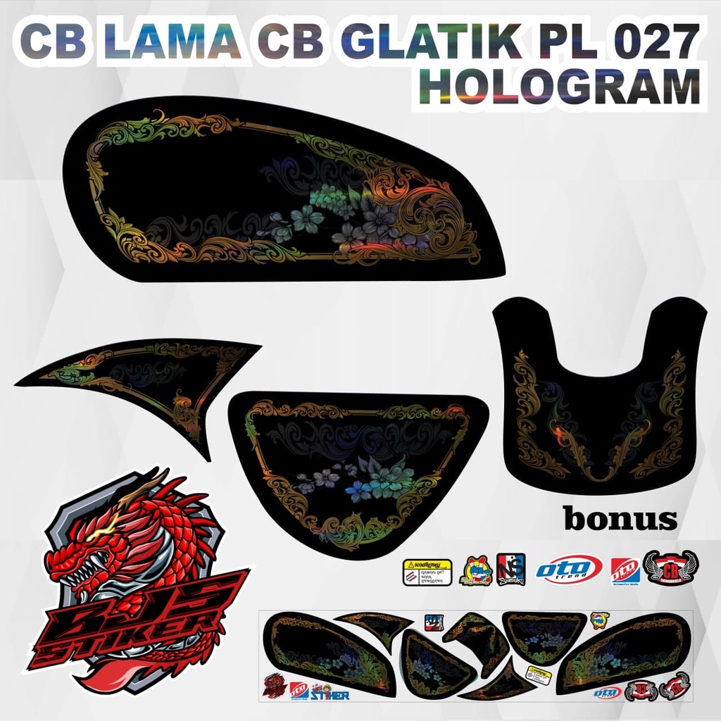Jual [COD] Stiker Sticker Striping hologram CB 100 CB LAMA CB GLATIK CB ...