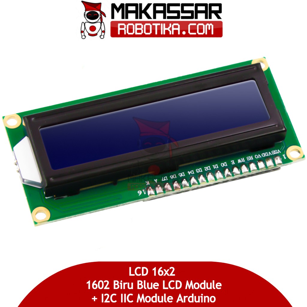 Jual Lcd 1602 Character Yellow Backlight With I2c Module Arduino Shopee Indonesia