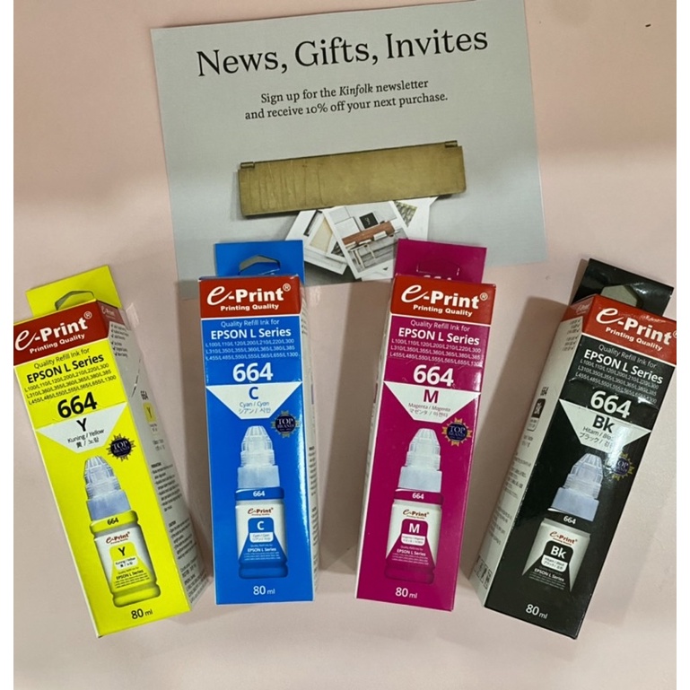 Jual TINTA PRINTER EPSON L SERIES 664 80MIL EPRINT | Shopee Indonesia