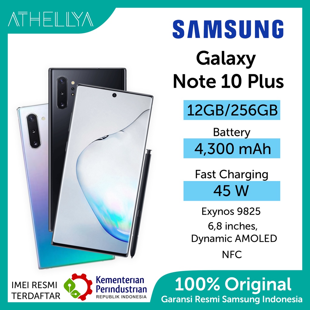 Jual Samsung Galaxy Note 10 Plus 12/256 Garansi Resmi SEIN & Full Segel ...