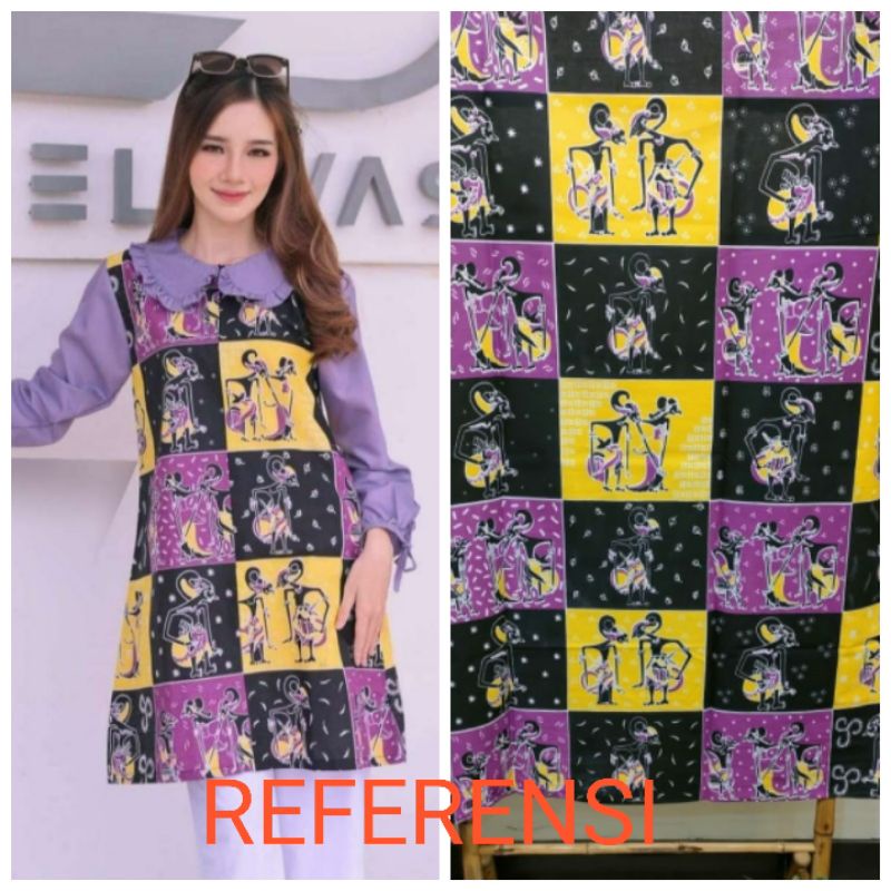 Jual batik modern solo | kain batik motif wayang kotak kotak lucu ...