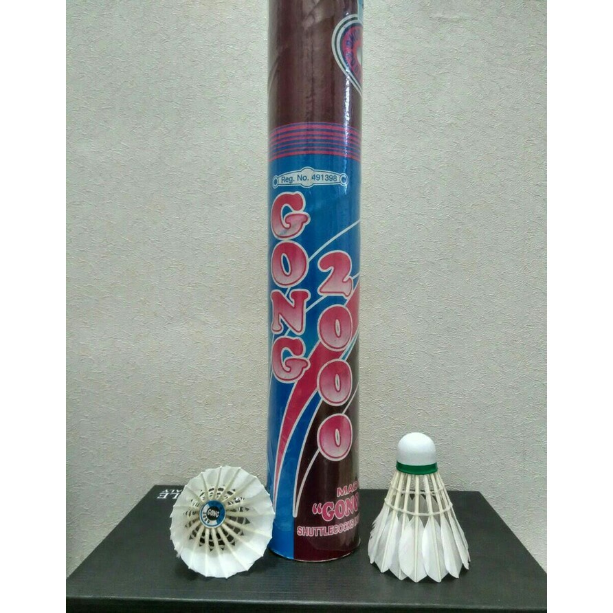 Jual Cock / Shuttlecock Gong 2000 Biru Atau Ungu original made in tegal ...