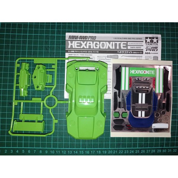 Jual Tamiya Body dan Decal stiker Hexagonite bawaan Chassis MA Original ...