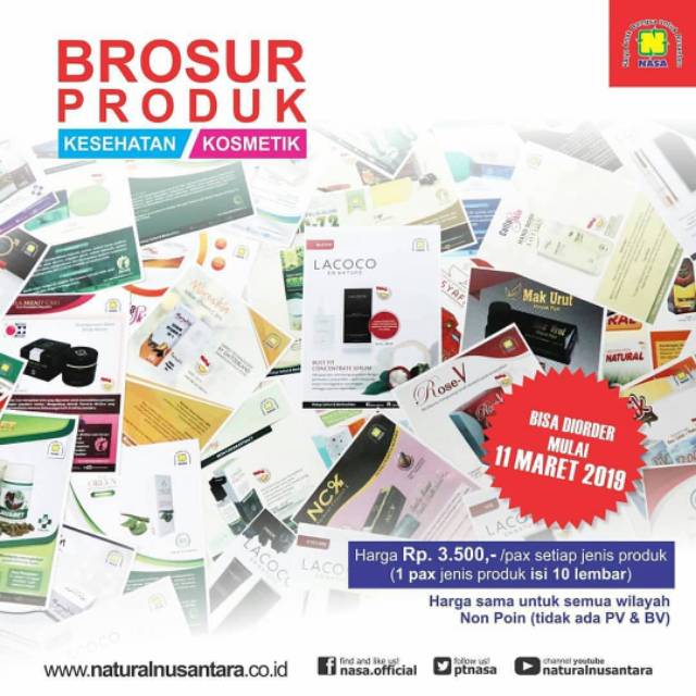 Jual Brosur Produk Nasa | Shopee Indonesia
