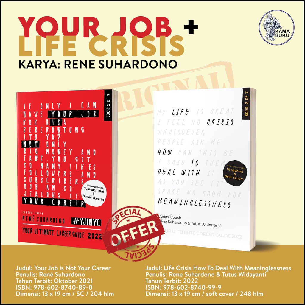 Jual Your Job Is Not Your Career + Life Crisis How To Deal With Meaninglessness (harga paket ...