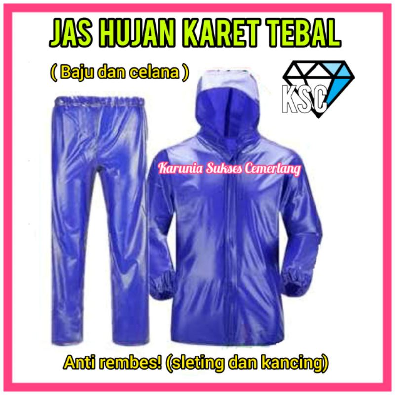 Jual JAS HUJAN KARET TEBAL (original produk) / JAS HUJAN NELAYAN / JAS ...