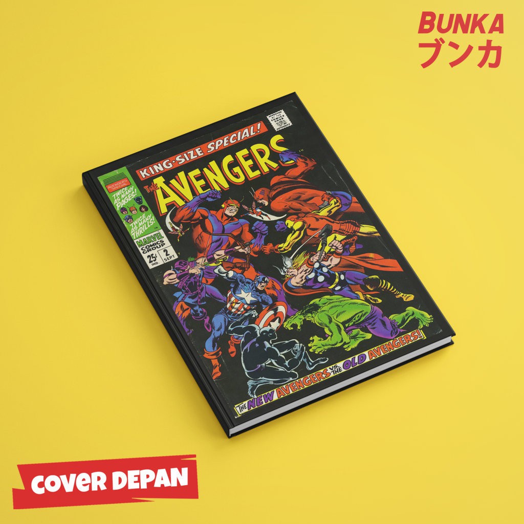 Jual Notebook Hardcover Marvel Avengers Klasik Cover 09 Ukuran A5 Buku ...