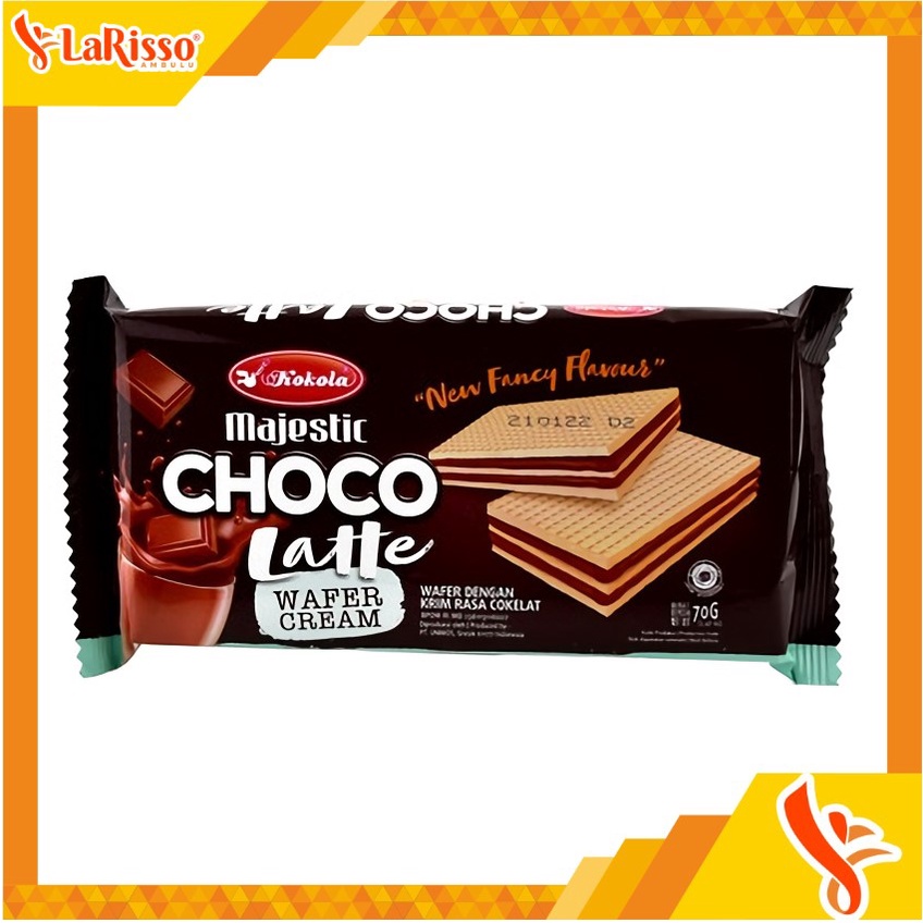 Jual KOKOLA MAJESTIC WAFER CREAM 70GR CHOCO | Shopee Indonesia