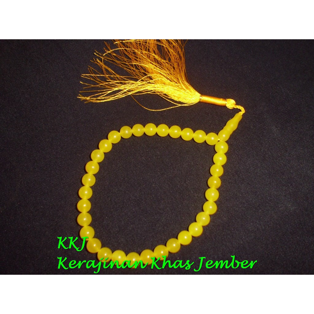 Jual Tasbih batu YAKUT Proses Kuncir satu model satu Ukuran 33 biji ...