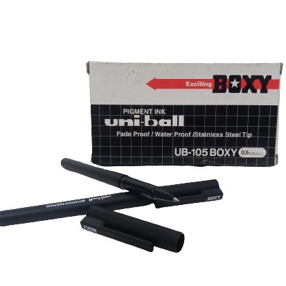 Jual PEN UNI-BALL BOXY HITAM | Shopee Indonesia