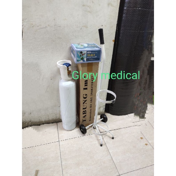 Jual Tabung oksigen 1 set 1m3 full set tinggal pakai | Shopee Indonesia