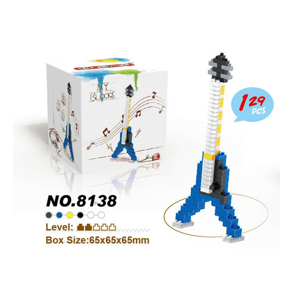 Jual Bricks Lele Brother 8138 V Electric Guitar Blue 129pcs | Shopee ...