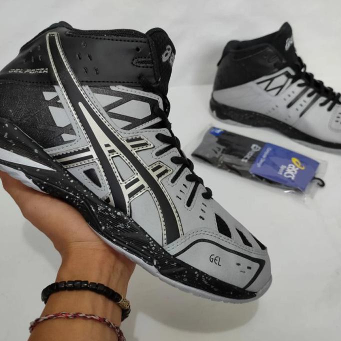 Jual Sepatu Volly Asics Gel Forza Lokal Murah - Abuabu Hitam, 45 ...
