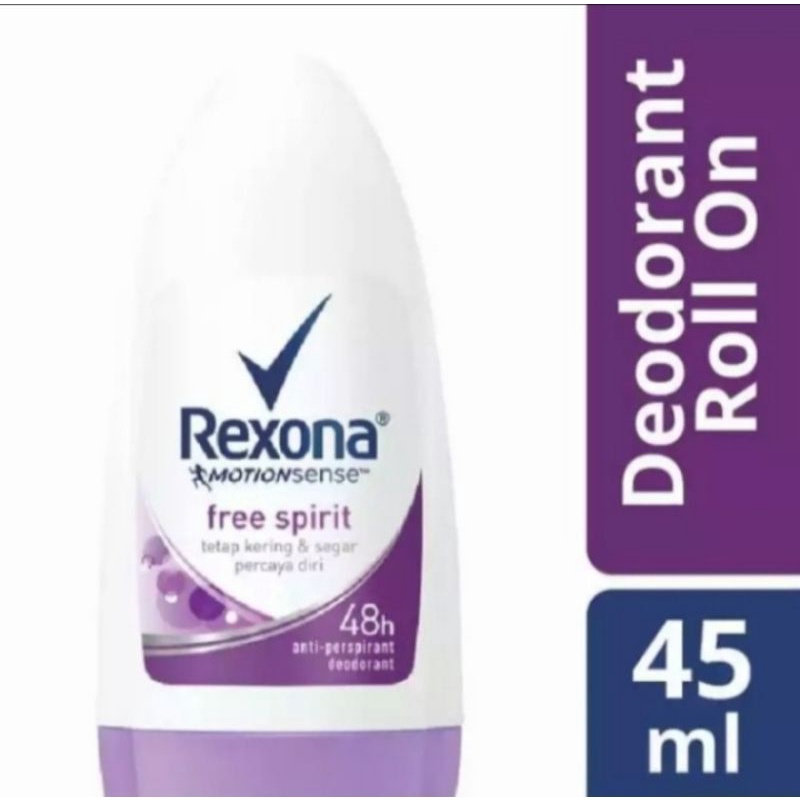Jual Rexona Women Anti-Perspirant Deodorant Roll On Free Spirit 45 ml | Shopee Indonesia