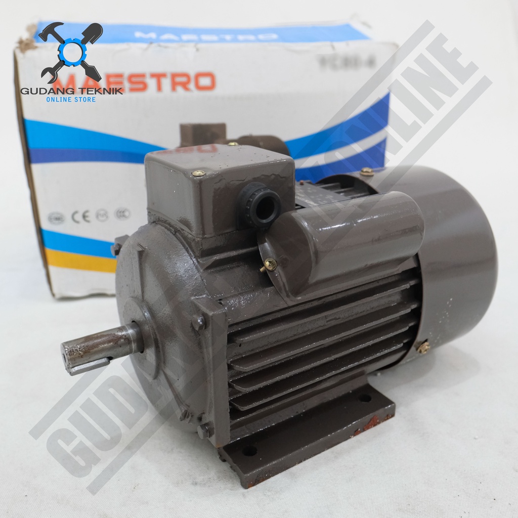 Jual Dinamo Motor Penggerak 1HP 4P 1Ph 1400Rpm MAESTRO / Elektro Motor Maestro 1 Hp 2HP 2800Rpm ...