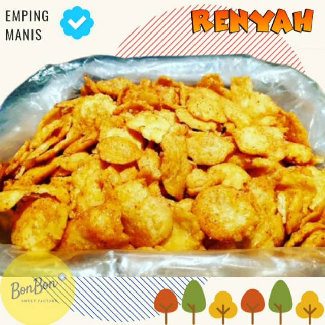 Jual Emping Manis 1 Kg / Keripik Emping Manis Kecil Mini Tipis Renyah ...