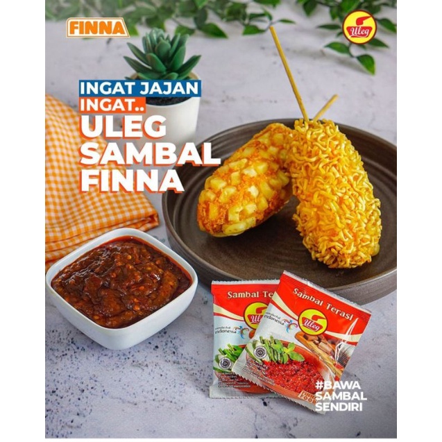 Jual SAMBAL ULEG FINNA FOOD SAMBEL TERASI SAMBEL HIJAU 10pcs | Shopee ...