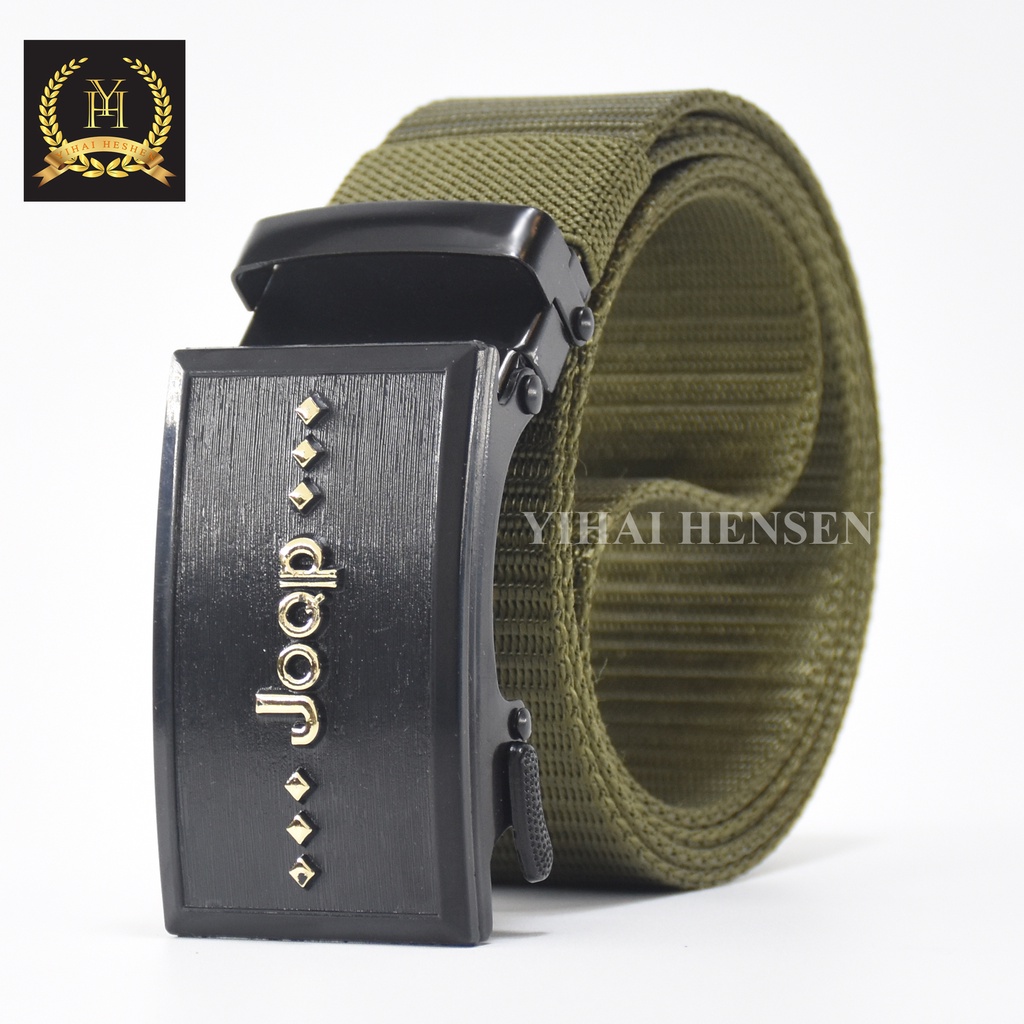 Jual [Y&H] Ikat Pinggang Pria Canvas Nylon Belt Nylon Canvas Sabuk Pria Nylon Kepala Logam Besi ...