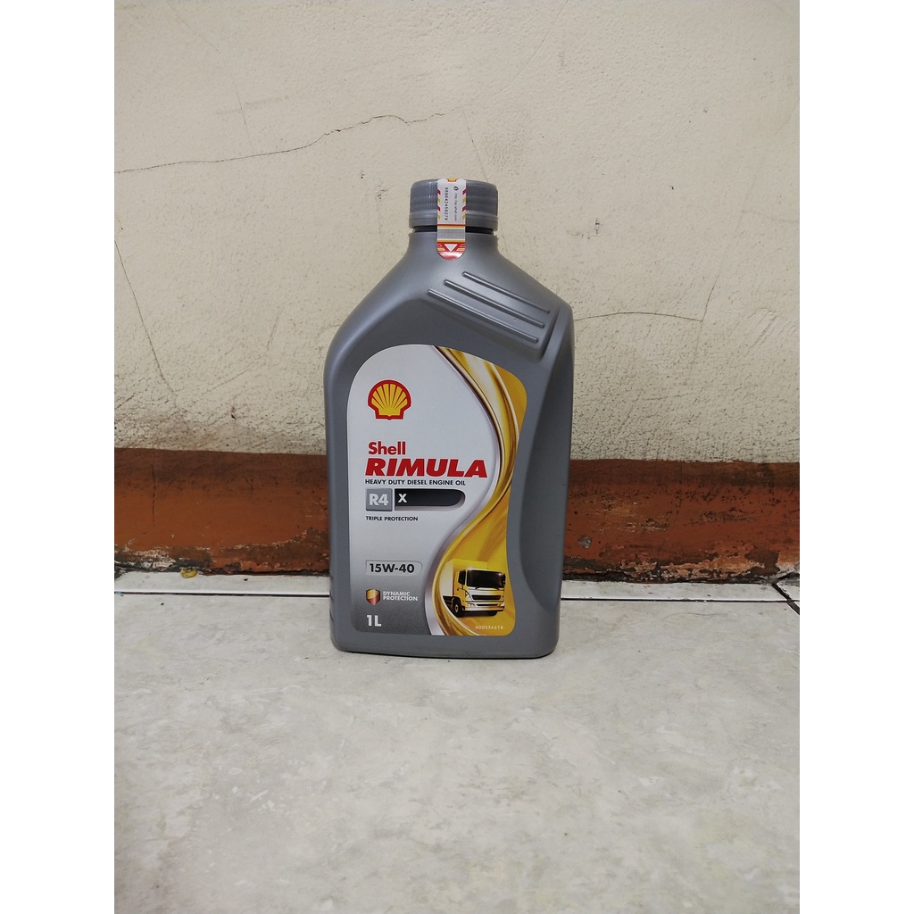 Jual Oli Mesin Shell Rimula R4 Diesel 15W-40 1L - 1 Liter | Shopee ...
