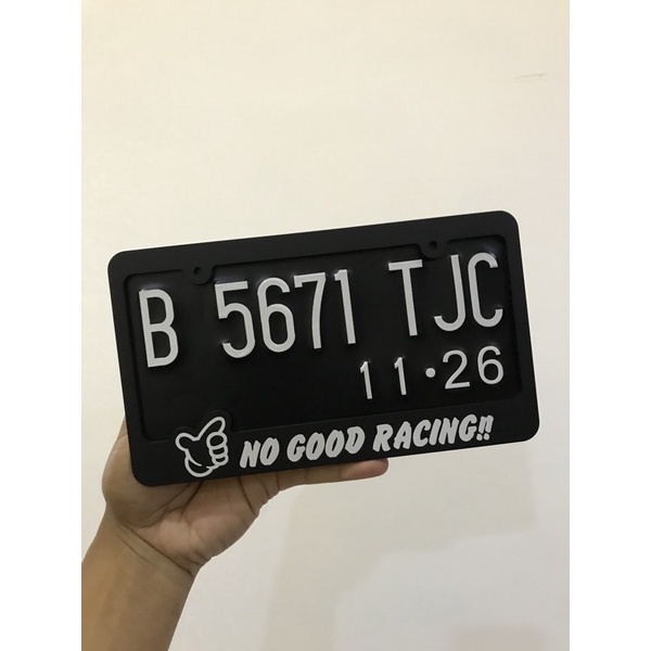 Jual License plate frame + custom plat nomor / frame plat nomor motor ...