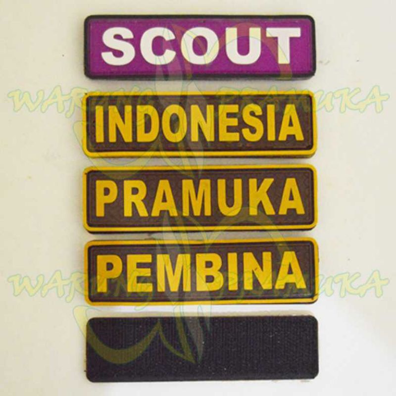 Jual patch rubber karet velcro pramuka scout tactical indonesia ...