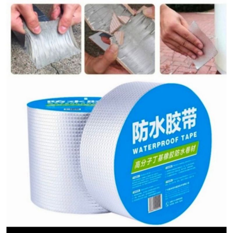Jual Lakban Anti Bocor Aluminium Waterproof Anti Air 10cmx5m | Shopee Indonesia