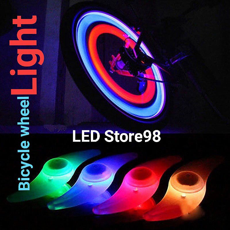 Jual LAMPU BAN sepeda colour ful LED Bicycle wheel light 1 pcs LAMPU SEPEDA | Shopee Indonesia