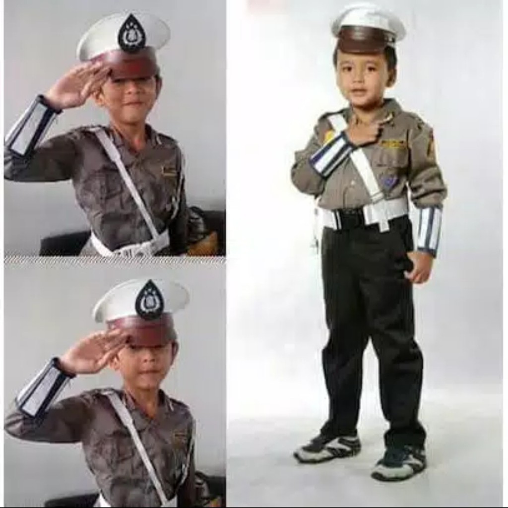 Jual Seragam polisi lalu lintas anak tk/baju polisi anak tk | Shopee ...