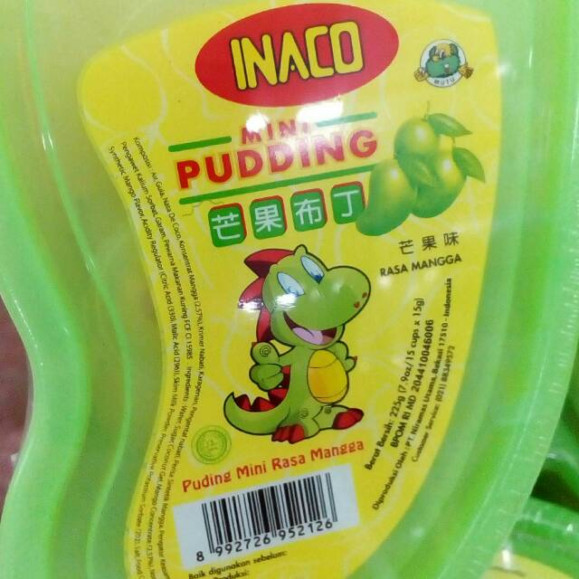 Jual Inaco mini puding toples 225gr rasa mangga isi 15 cup /toples ...