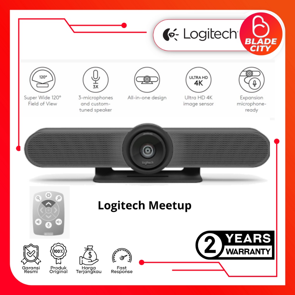 Jual Logitech MeetUp Video Conference - Original Garansi Resmi | Shopee Indonesia