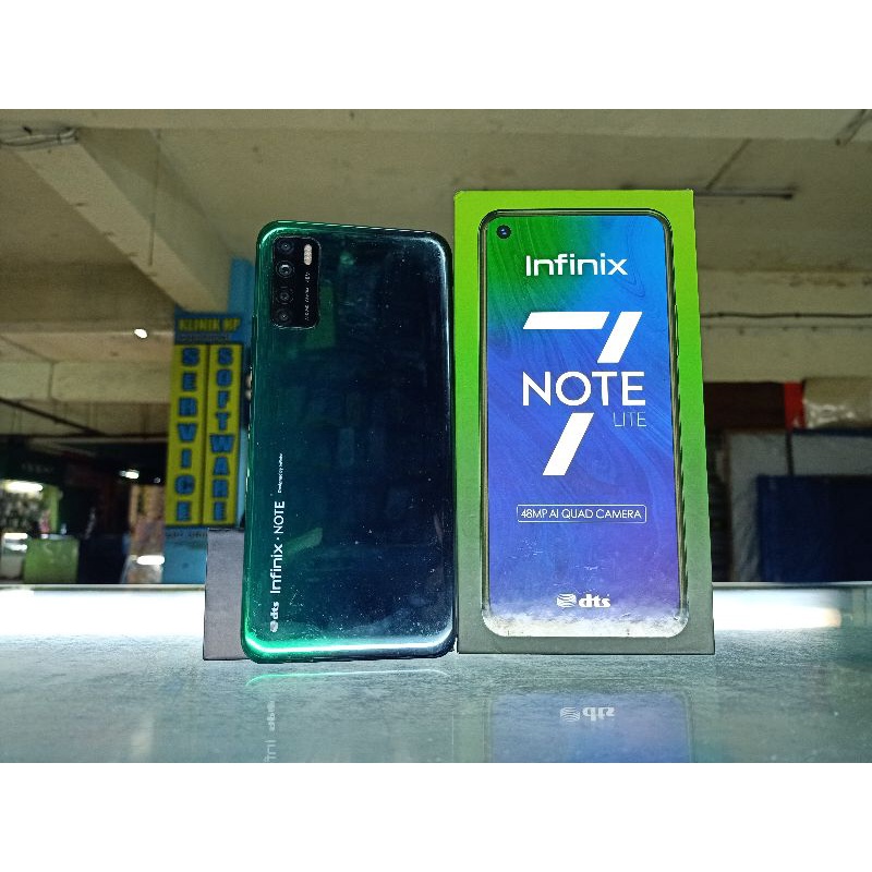Jual INFINIX NOTE 7 Lite 4/64 & 4/128 second fullset | Shopee Indonesia
