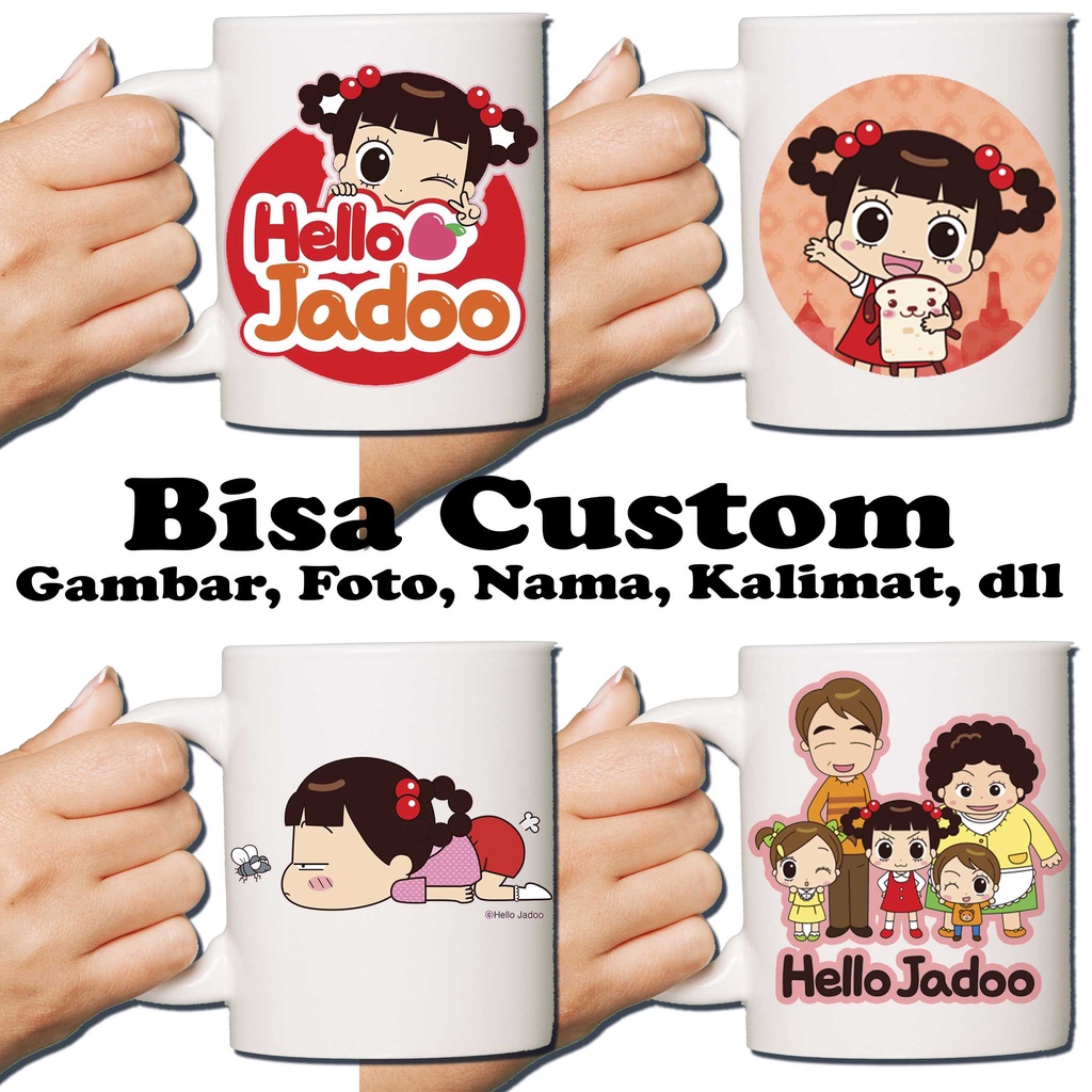 Jual Mug Hello Jadoo BISA CUSTOM Gelas Kartun Animasi Anak Cangkir ...