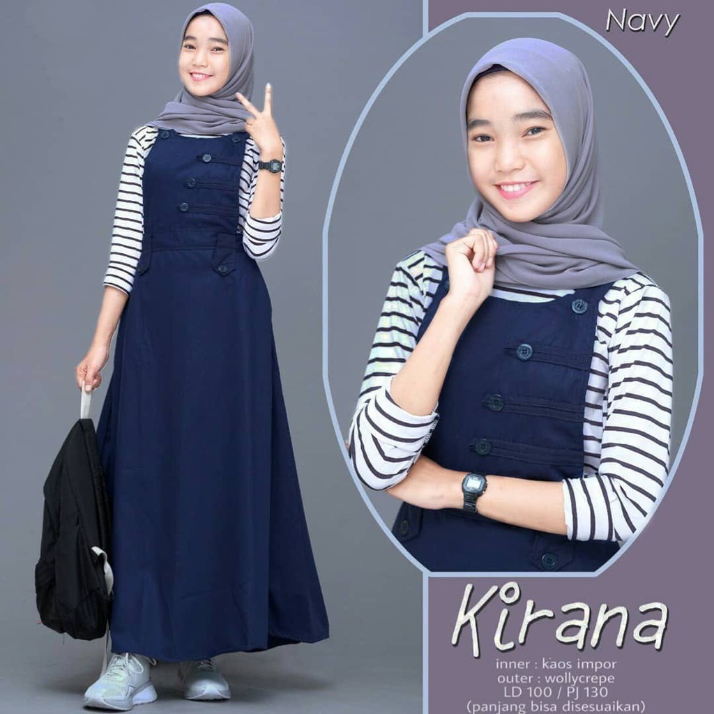 Jual SETELAN OVERALL KIRANA + MANSET / OVERAL WANITA TERBARU / BAJU ...