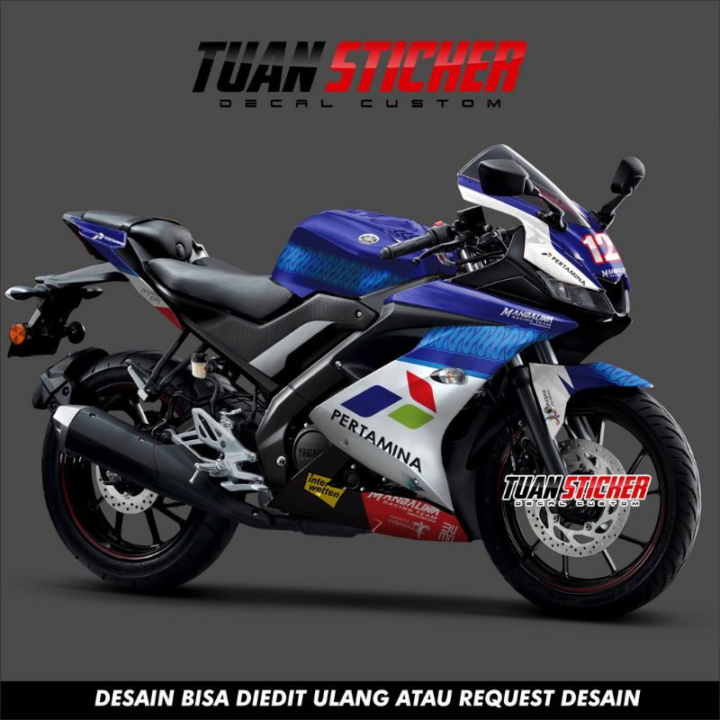 Jual Striping Lis Sticker Vareasi Yamaha R15 V3 MANDALIKA PERTAMINA ...