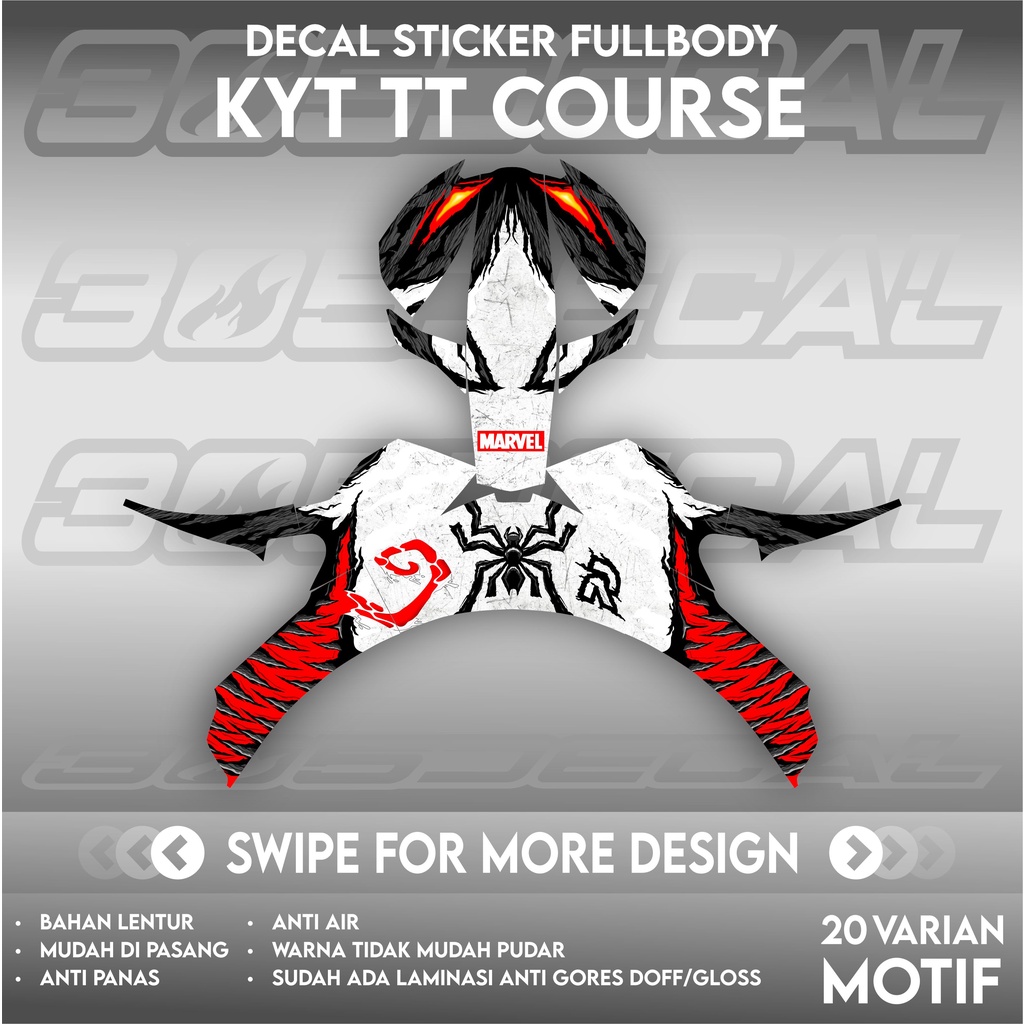Jual Sticker decal helm KYT TTCOURSE TTC TTCOURSE Antivenom anti venom ...