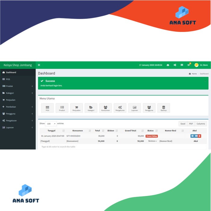 Jual Software Aplikasi penjualan - Point Of Sale Berbasis Web Posgreen ...