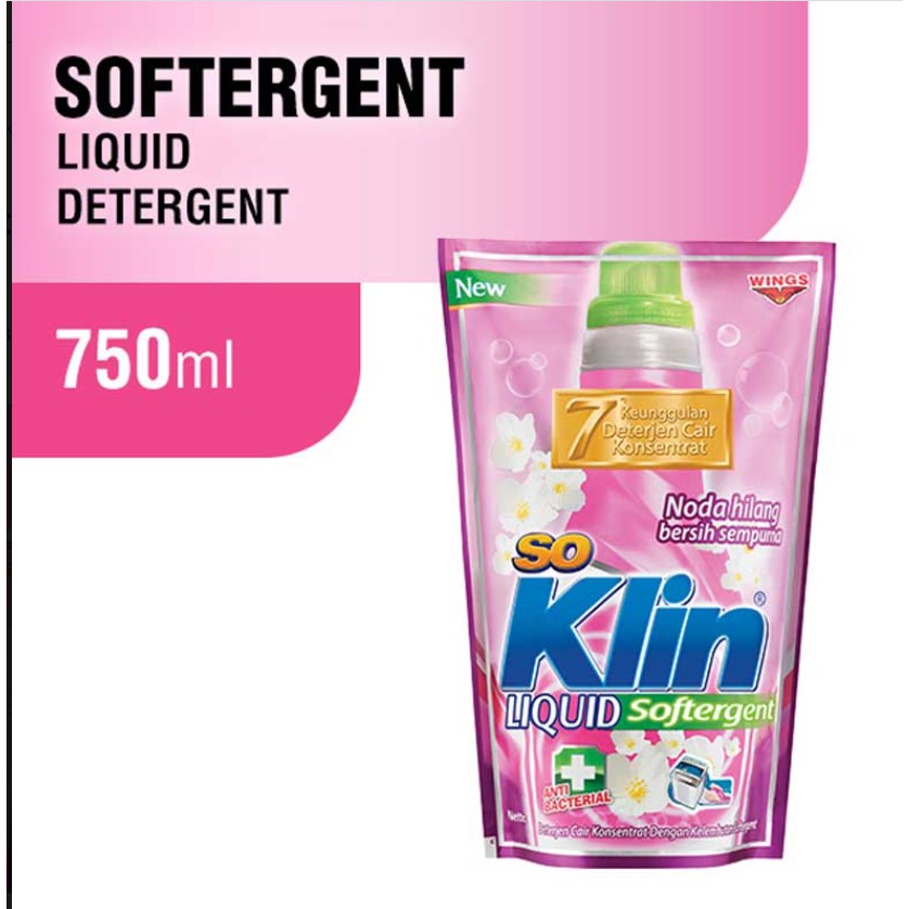 Jual So Klin Liquid Softergent 720ml 720 ml | Shopee Indonesia