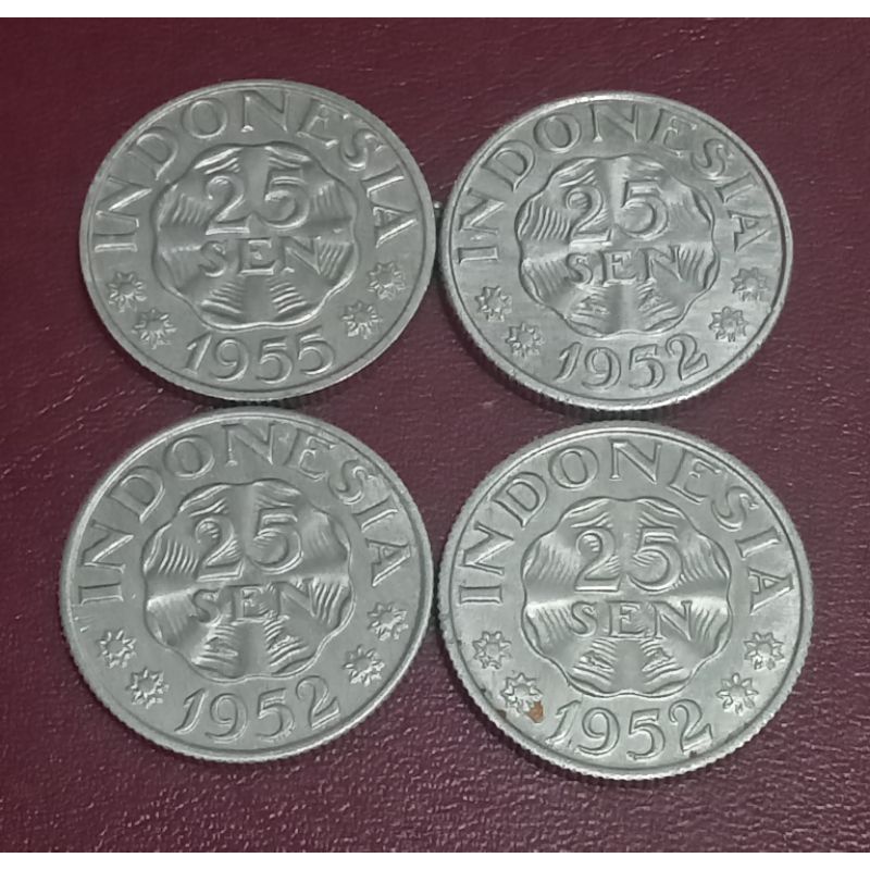 Jual pengganti 1 rupiah/ 4 keping 25 sen garuda | Shopee Indonesia