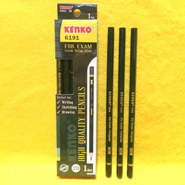 Jual Pensil Kayu 2B KENKO 6191(1 pcs) | Shopee Indonesia