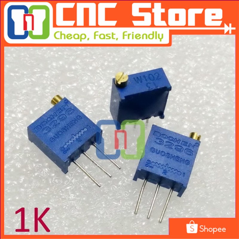 Jual [PAS-0011] POTENSIOMETER 1K POTENSIO TRIMPOT MULTITURN VR 3296W-1 ...